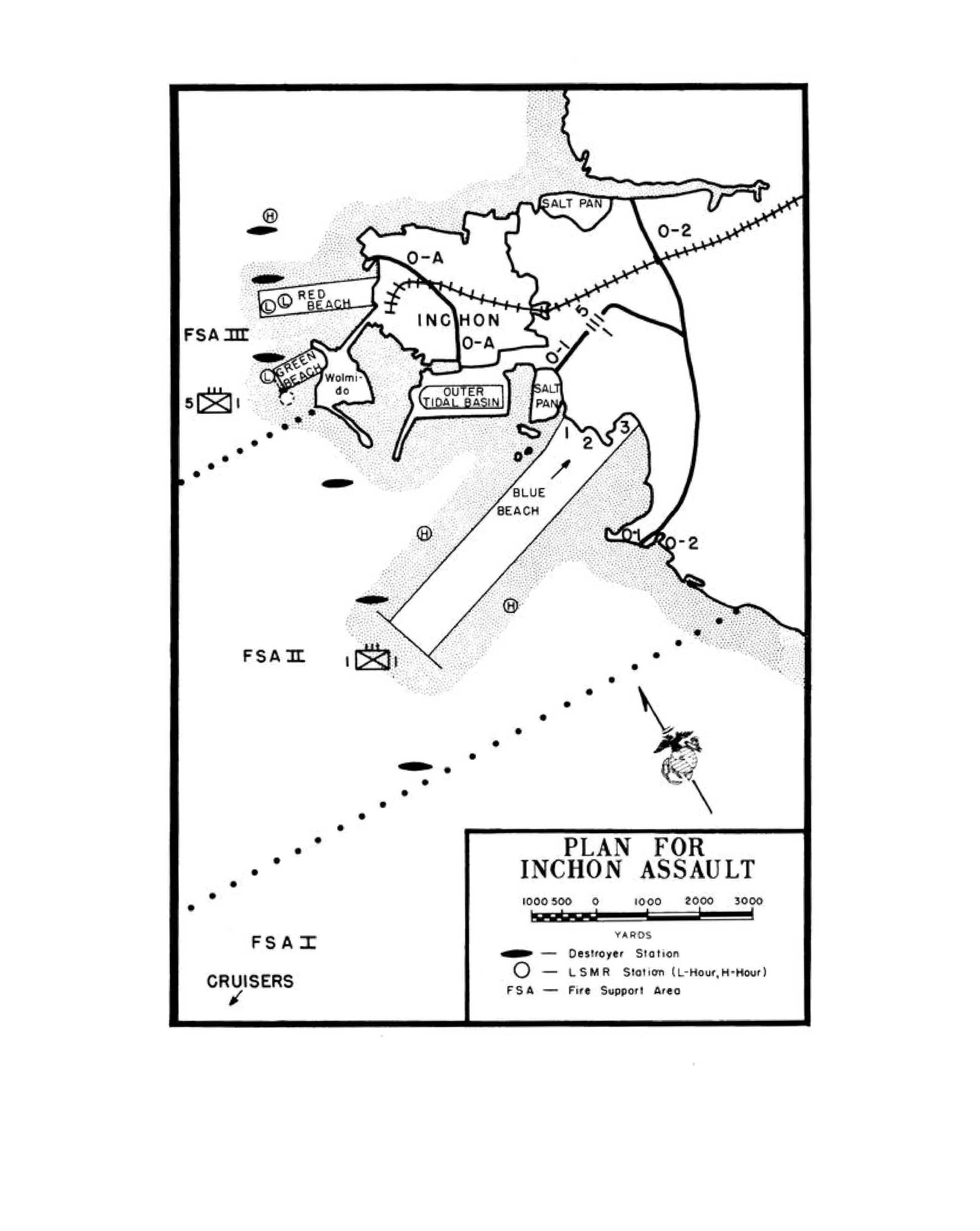 Map 2 - Plan For Inchon Assault