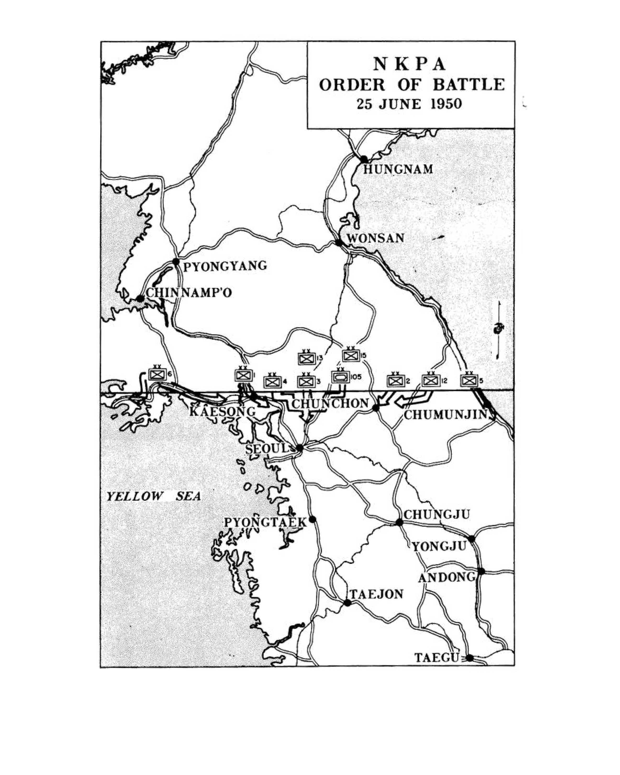 Korean War Battle Map